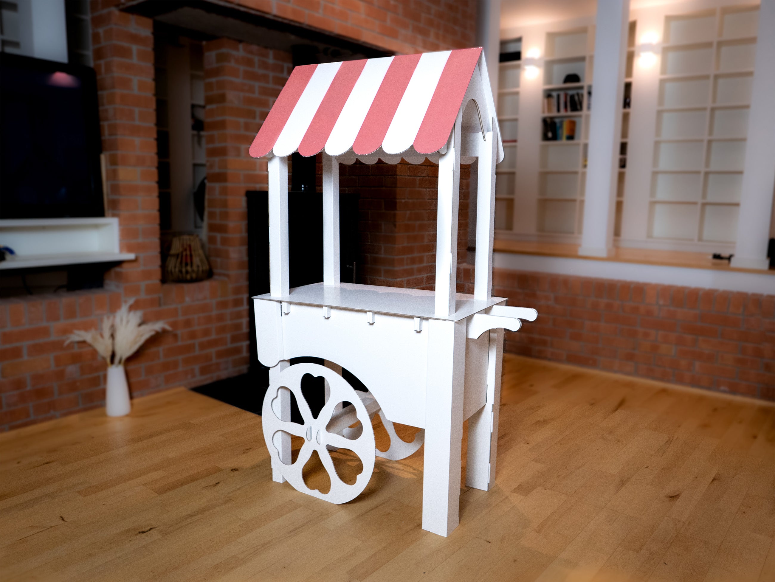 Mini Candy Cart - Pink Roof Dessert Stand – Cardboard Creations